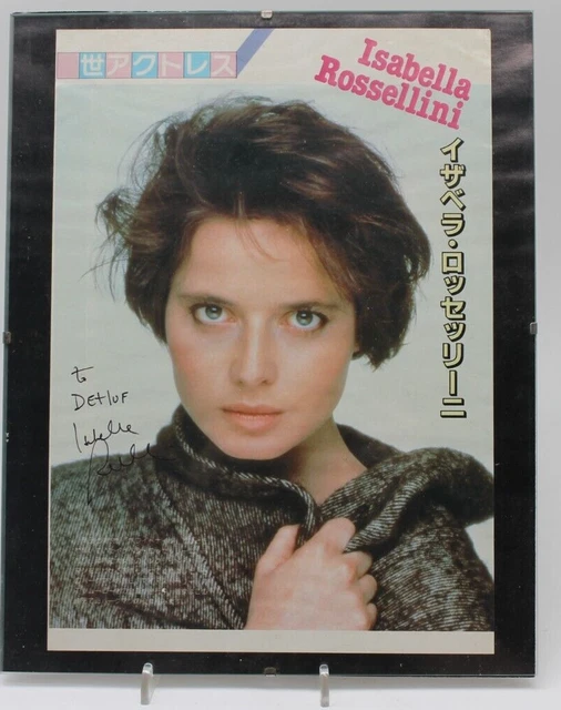 ORIGINAL ISABELLA ROSSELLINI Schauspielerin Film Autogramm Bild EUR 19,90 - PicClick DE