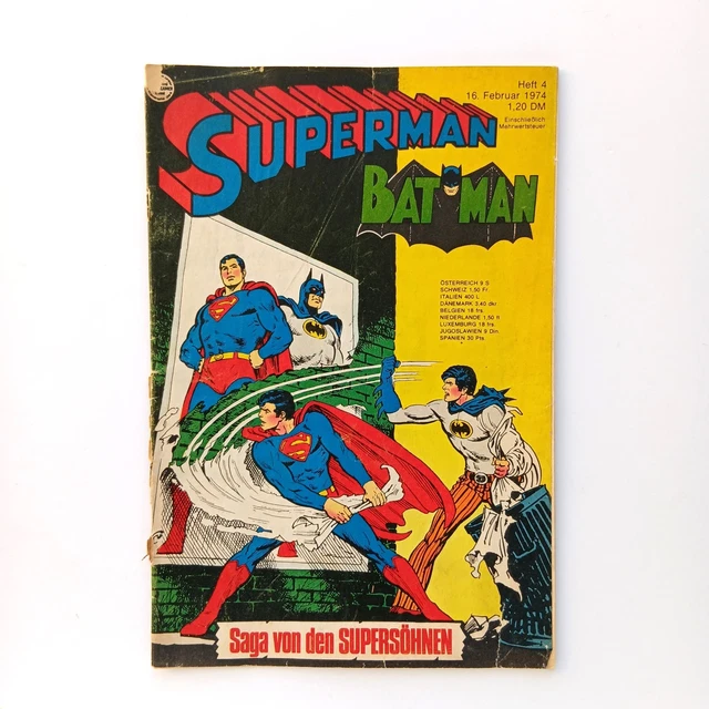 SUPERMAN BATMAN HEFT 4 (1974) Ehapa | Z 3 EUR 4,99 - PicClick DE