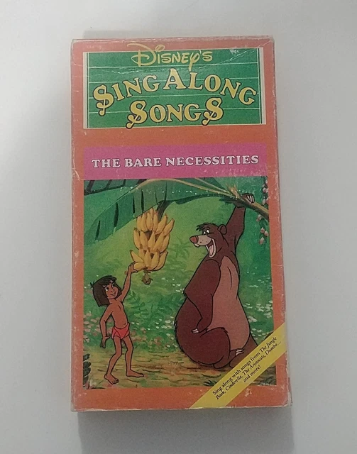 Disney S Sing Along Songs The Bare Necessities Vhs 1987 Fast Shipping