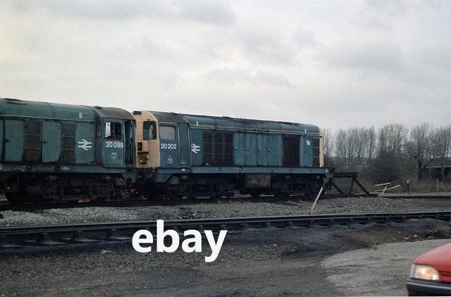 ORIGINAL 35MM COLOUR Railway Neg of Class 20 20202 at Toton TMD £1.25 ...
