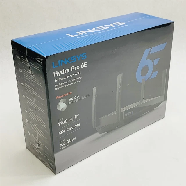 LINKSYS MR7500 HYDRA Pro Tri-Band AXE6600 Velop Mesh Router WiFi 6E ...