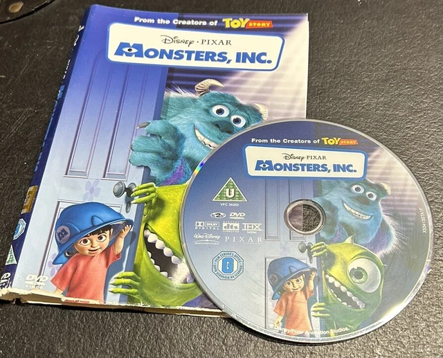 MONSTERS INC - Disney Pixar - DVD & Inlay Inc - NO CASE - Free P&P £1. ...