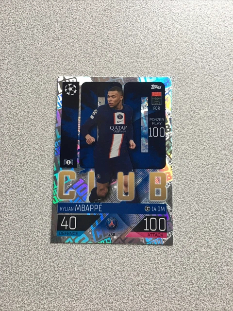 MATCH ATTAX 2022/23 Kylian Mbappe Hand Signed Base Card No 187 Great ...