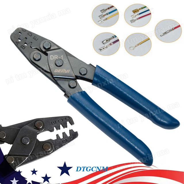 INSULATED CABLE CONNECTORS Terminal Crimping Tool Wire Crimper Pliers ...