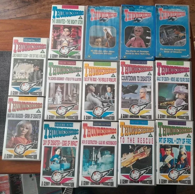 THUNDERBIRDS GERRY ANDERSON 14 VHS Video Tape Collection £29.99 ...