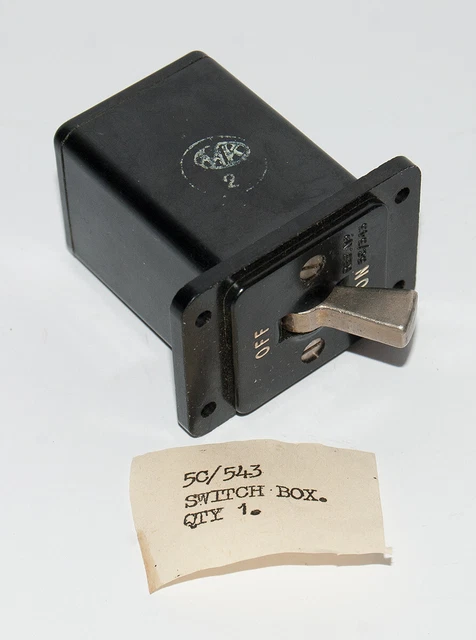 SWITCH BOX TYPE B 5C/543 Switchbox ON/OFF RAF Vintage Aircraft £24.99 ...