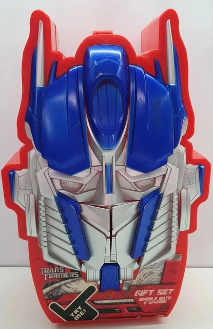 OPTIMUS PRIME TRANSFORMERS gift set collectable case empty 23cm bubble ...