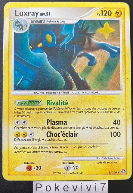 CARTE POKEMON LUXRAY 8/146 HOLO Diamant et Perle D&P FR OCCASION EUR 11,90 - PicClick IT