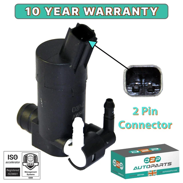 TWIN OUTLET WINDSCREEN Washer Pump 1355124 For Ford C-Max Focus C-Max ...