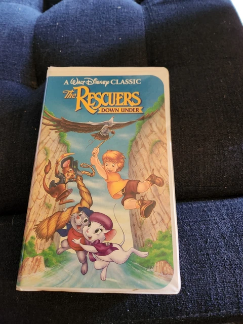 WALT DISNEY CLASSIC The Rescuers Down Under Black Diamond VHS Video ...
