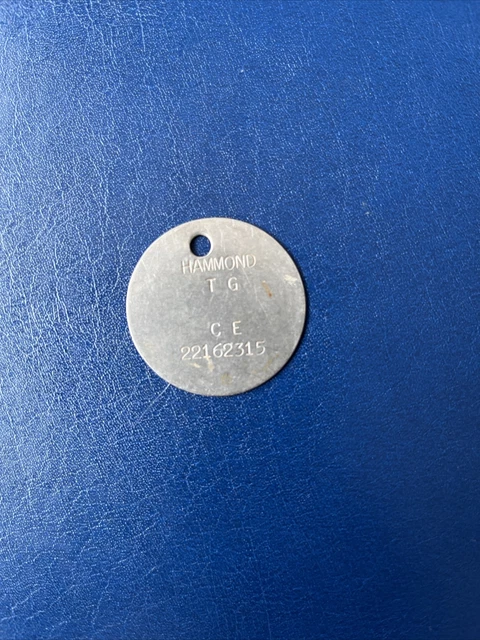 WW2 RELIC ID Tag Dog original Dig Up HAMMOND EUR 2,34 - PicClick FR