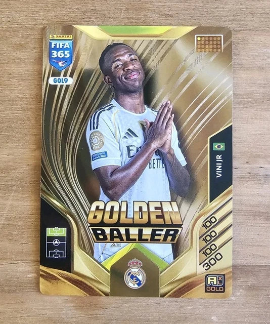 PANINI FIFA 365 Adrenalyn XL 2026 Vini Jr Golden Baller card Real ...