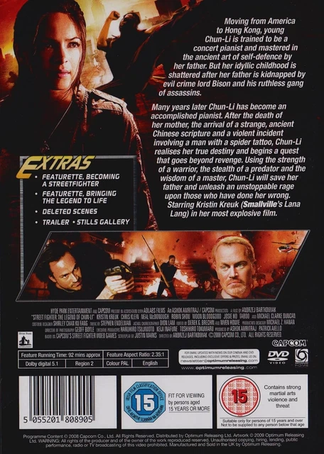 STREETFIGHTER - LEGEND Of Chun-Li (DVD) Kristin Kreuk Chris Klein Neal ...
