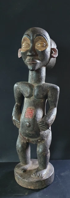 STATUE ART AFRICAIN_PEUPLE Luba de la RDC EUR 175,00 - PicClick FR