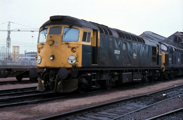 6X4 COLOUR RAILWAY photograph Class 26 26021 at Polmadie 05.83 £1.00 ...