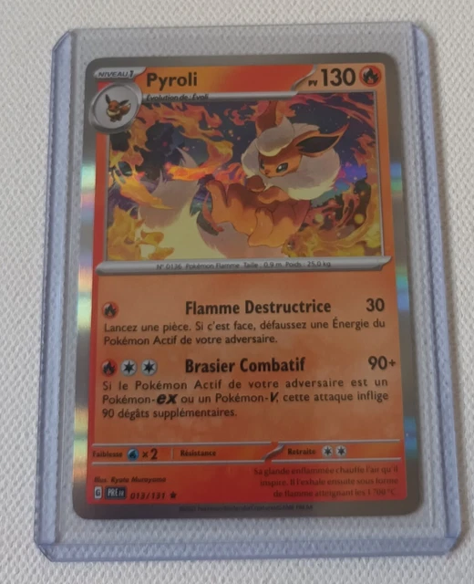 CARTE POKÉMON PYROLI 013/131 Holo Rare Evolutions Prismatiques EV8.5 ...