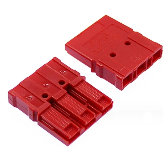 FORKLIFT POWER PANEL Connectors 2x Double Pin 30A 600V Copper Terminals ...