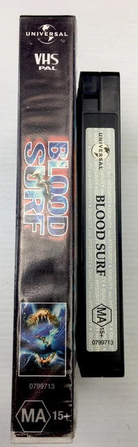 BLOOD SURF VHS Katie Fischer Cassette Tape White Big Box PAL MA15+ Aus ...