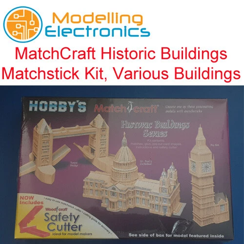 HOBBY'S MATCH CRAFT Historic Buildings Series Matchstick Kit Various ...