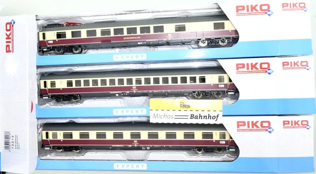 PIKO 72213 INTERCITY Car Set Ic 178 3-tlg Ep4 H0 1:87 New Boxed HT0 Μ £ ...