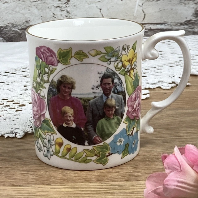 ROYAL COMMEMORATIVE MUG 1991 10th Wedding Anniversary Charles & Diana ...