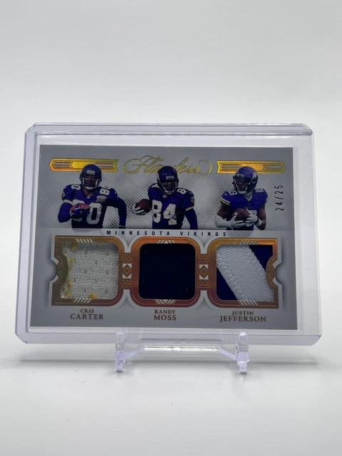 RANDY MOSS CHRIS Carter Justin Jefferson 2022 Triple Patch Impeccable ...