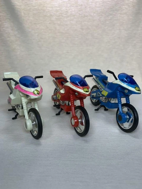 POWER RANGERS DENGEKI Sentai Changeman Bike Figure 3p Set BANDAI Japan 1985 EUR 152,39 - PicClick FR