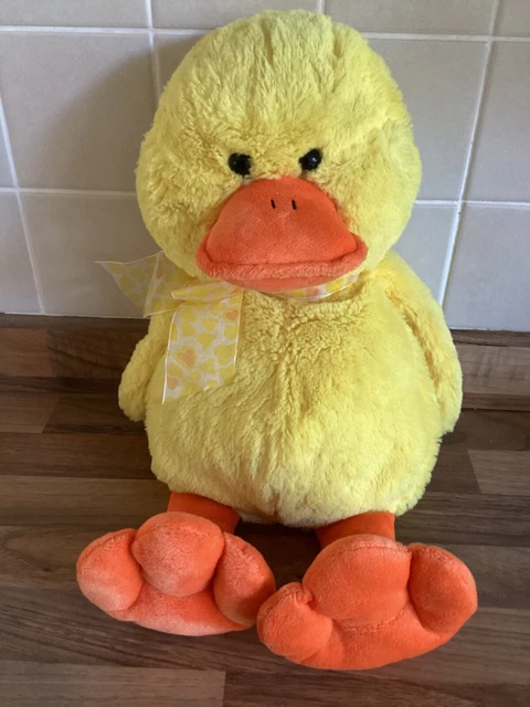 KEEL TOYS DUCK Chick Soft Toy Duckling Bird Yellow Floral Bow Ribbon ...
