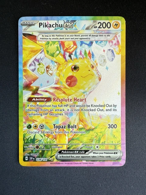 PIKACHU EX SURGING Sparks Illustration 238/191 Special Edition £200.40 ...