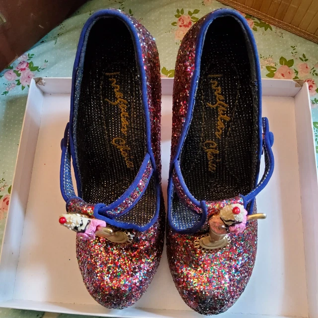 IRREGULAR CHOICE 6 Ice cream glitter shoes £2.20 - PicClick UK