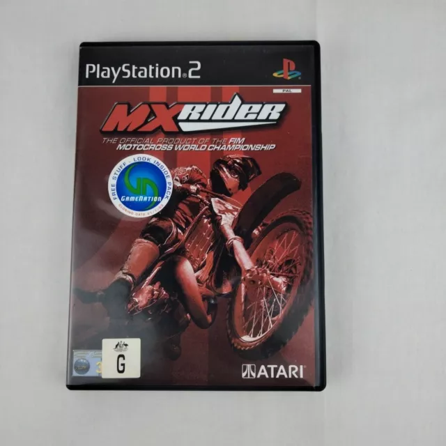 MX RIDER PS2 PAL PlayStation 2 (No Manual) FIM Motocross World ...