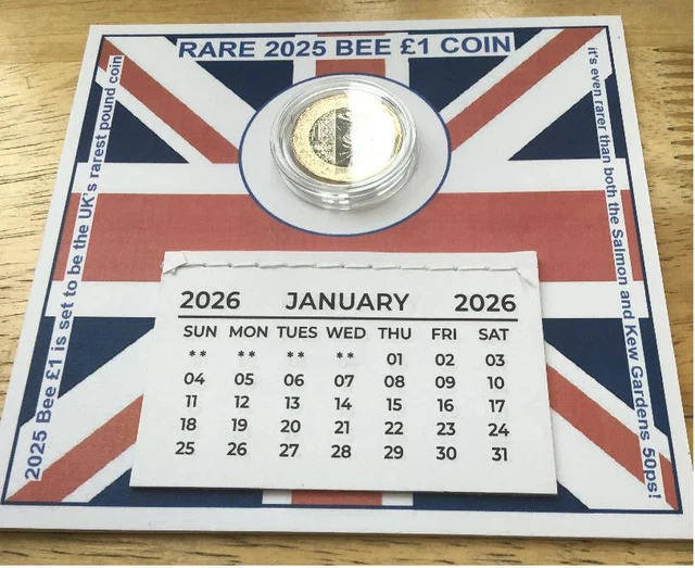 THE 2025 BEE £1 is a highly sought-after coin with 2026 calendar. £8.65 ...
