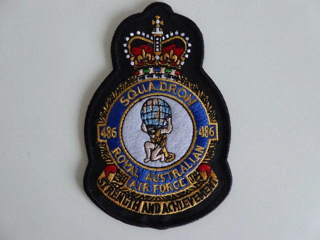 ROYAL AUSTRALIAN AIR Force Crest 486 Squadron Badge Patch RAF £7.99 ...