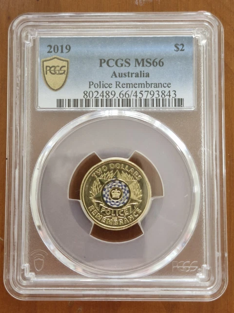 $2 TWO DOLLAR 2019 Police Pcgs Graded Ms66 Low Mintage Coin $60.00 ...