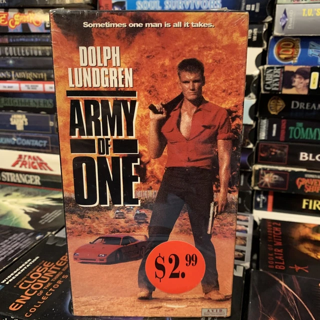 ARMY OF ONE AKA Joshua Tree 1993 VHS Tested Dolph Lundgren Goerge Segal ...