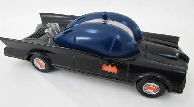 VINTAGE 1977 PALITOY Tomy Toy Batman Talking Batmobile Car Battery ...