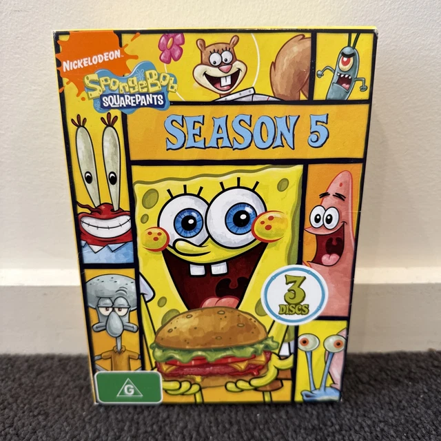 NICKELODEON SPONGE BOB Square Pants Season 5 DVD Region 4 Box Set £10. ...