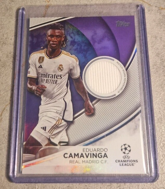 2023-24 TOPPS UCC UEFA CLUB COMPETITIONS FLAGSHIP Camavinga Matchworn ...
