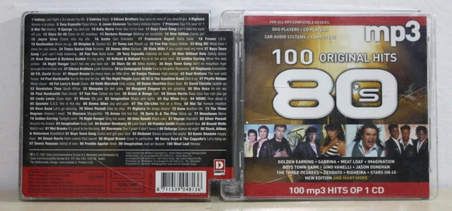 100 MP3 ORIGINAL Hits 80's - CD n.7443 EUR 8,50 - PicClick FR