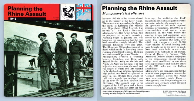 PLANNING THE RHINE Assault - 1945 - War On Land - WW2 Edito-Service SA ...