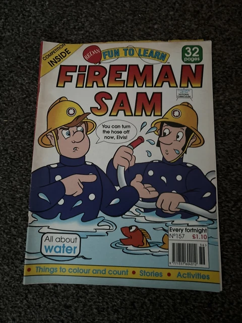 2 X FIREMAN SAM Fun To Learn Redan COMICS Magazines. No 157 And 162 £9. ...