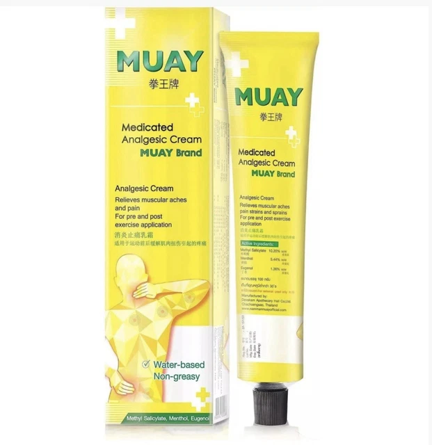 100G MUAY THAI ANALGESIC CREAM BOXING SPORT MASSAGE RELAX MUSCLE PAIN ...