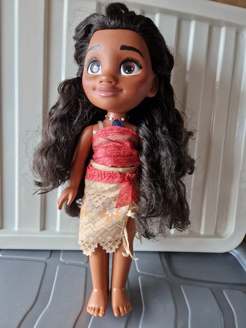 MOANA DISNEY FILM Singing Talking Doll Working Blue Stone Button Toy £ ...