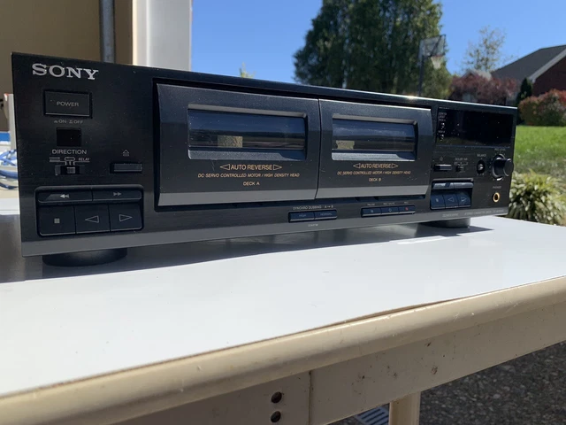 SONY TC-WR465 DUAL Cassette Tape Deck Auto Reverse Recorder Working EUR ...