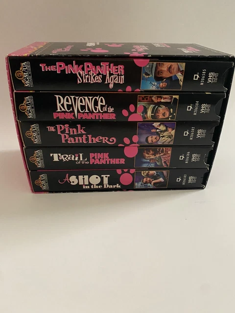 VINTAGE THE PINK Panther 5 VHS Box Set Collection Peter Sellers MGM £12 ...