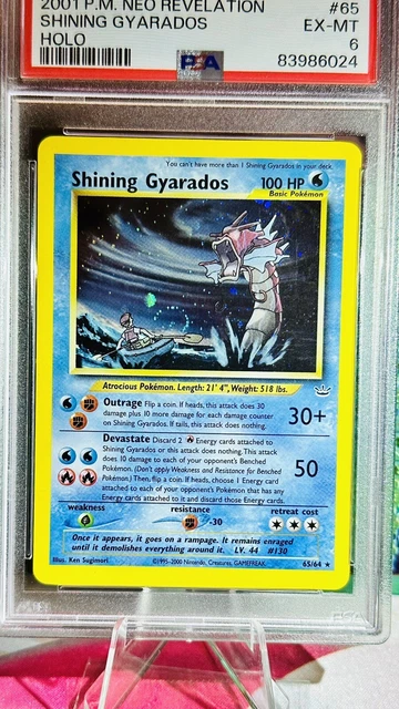 SHINING GYARADOS PSA 6 Neo Revelation 65/64 Holo Pokemon EUR 386,64 - PicClick FR