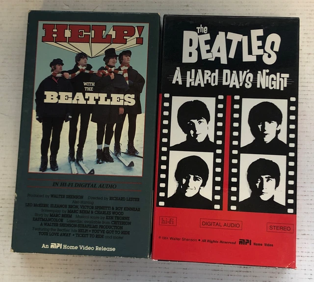 HELP WITH THE Beatles & The Beatles A Hard days night (1987) Vhs Bundle ...