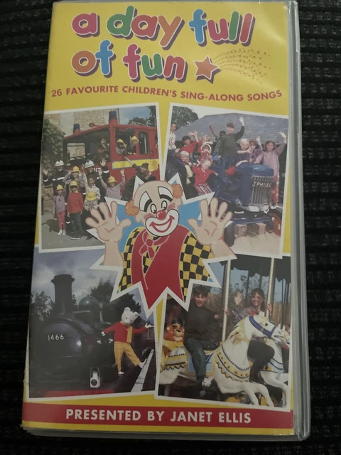 A DAY FULL Of Fun With Janet Ellis 26 Sing Along Songs Vhs Video Rare ...