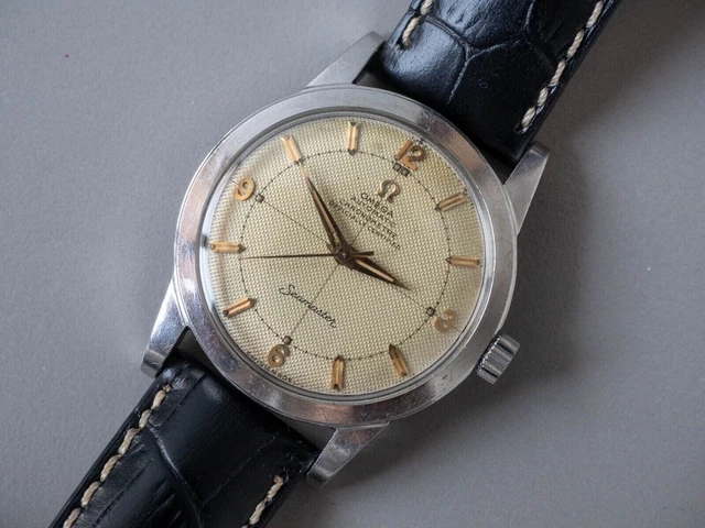 VINTAGE OMEGA SEAMASTER Chronometer 2577 bumper Cal 352 RG honeycomb ...