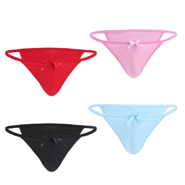 HERREN TANGA BIKINI Slip Etui Unterwäsche Schwimmen Micro Tanga Schnur ...